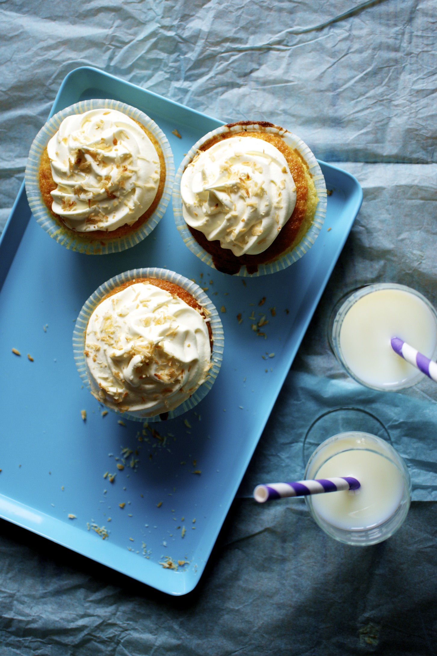 Cupcakes med kokos og citron – The Food Club